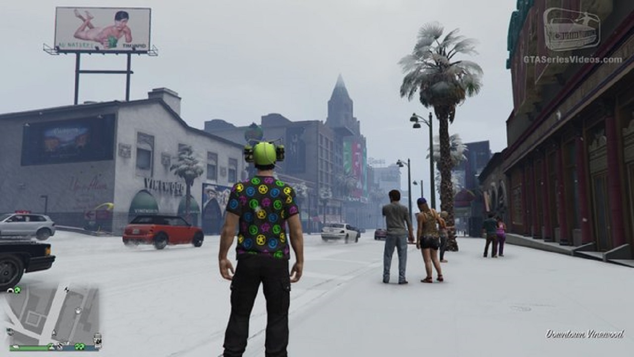 Rockstar's April Fools Fills Cover GTA Online in Snow | Gaming Instincts