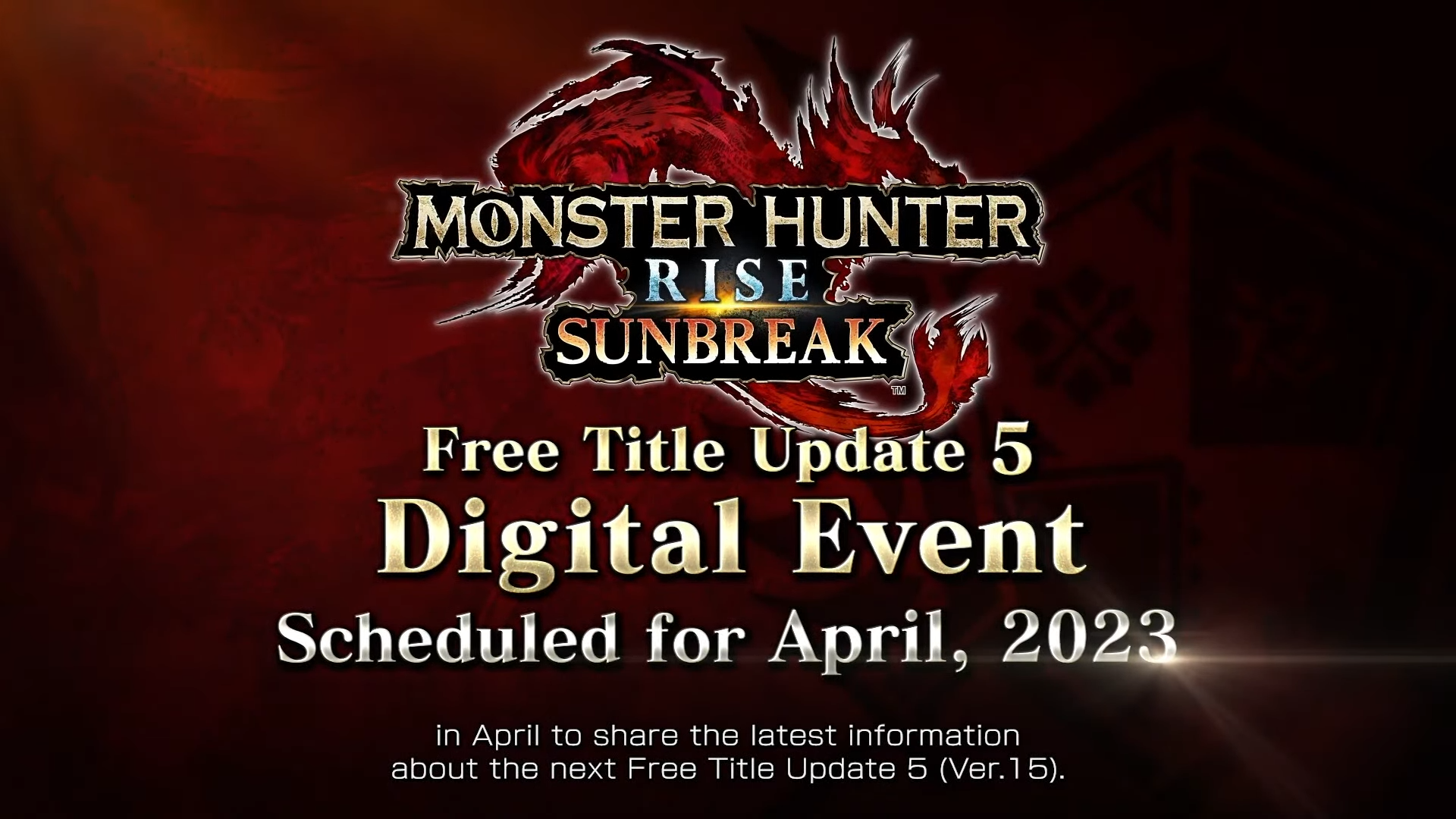 Monster Hunter Rise: Sunbreak Digital Event Announced for April 19