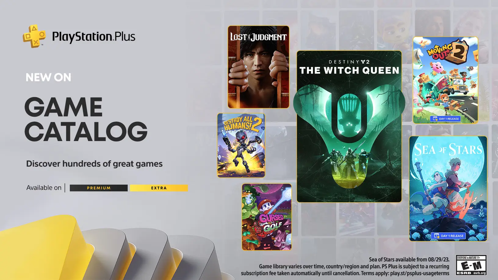 PlayStation Plus Extra and Premium August Games Announced
